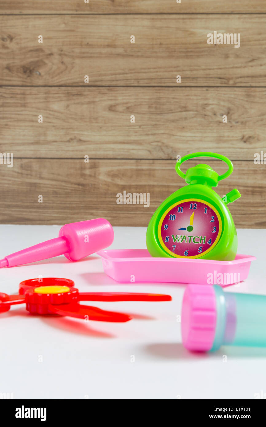 Colorful Medical Equipment Toy Set for Kids Stock Photo - Alamy