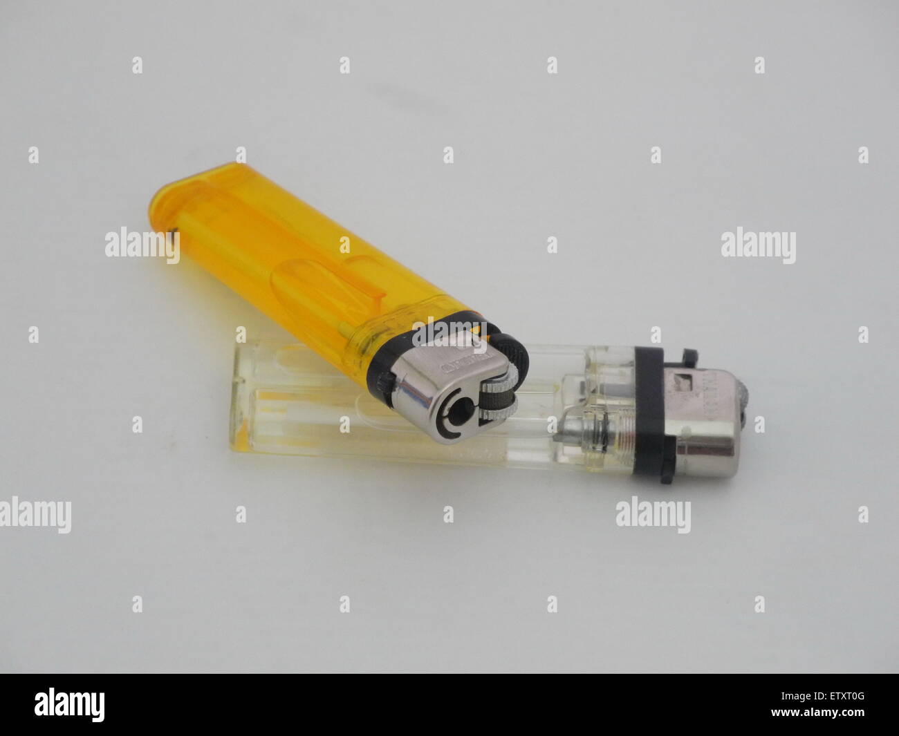 plastic lighters isolated on white background Stock Photo - Alamy