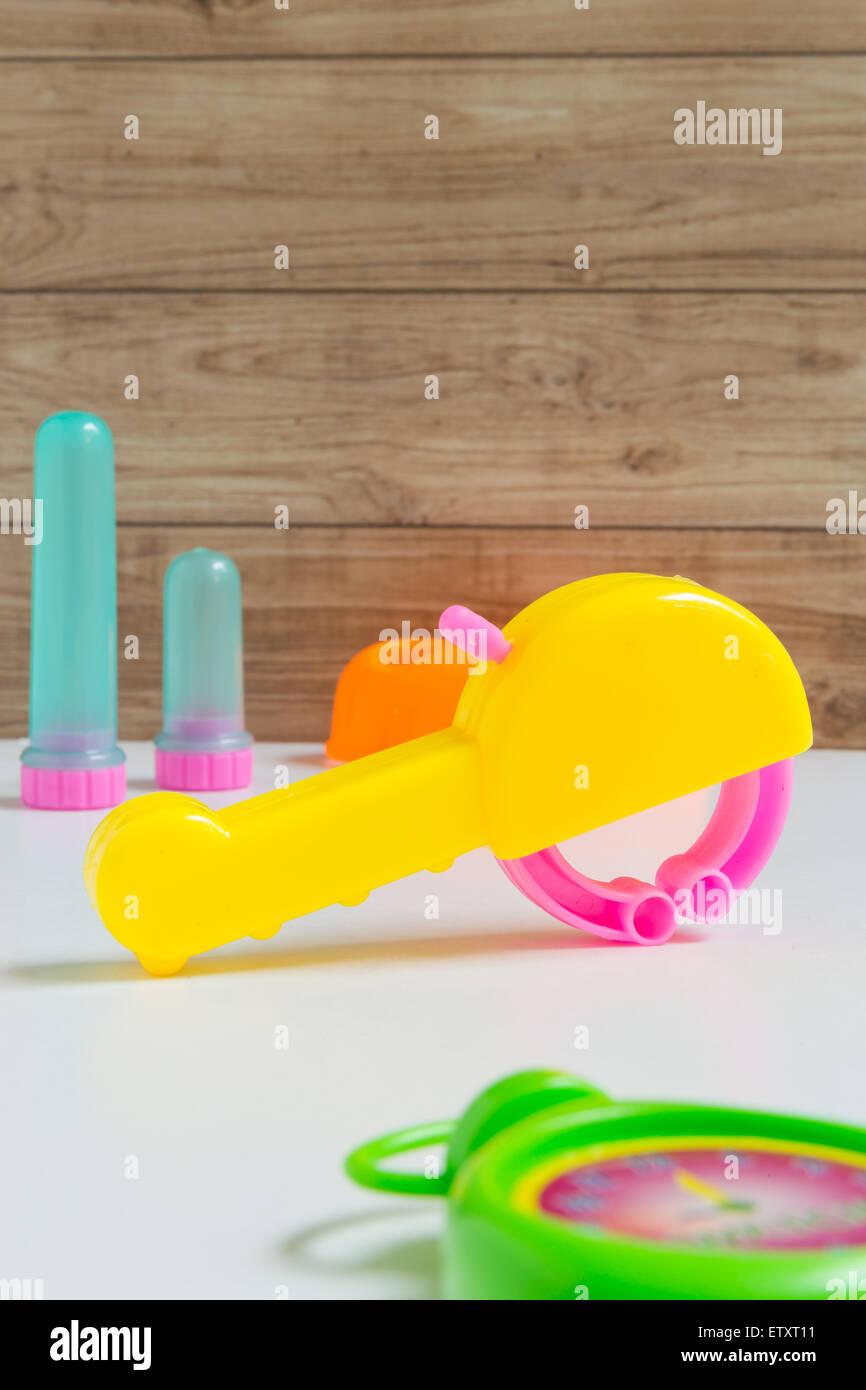 Colorful Medical Equipment Toy Set for Kids Stock Photo - Alamy