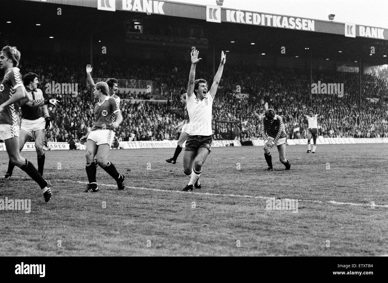 England V Norway, World Cup Qualifying match. Ullevaal Stadium in Oslo ...