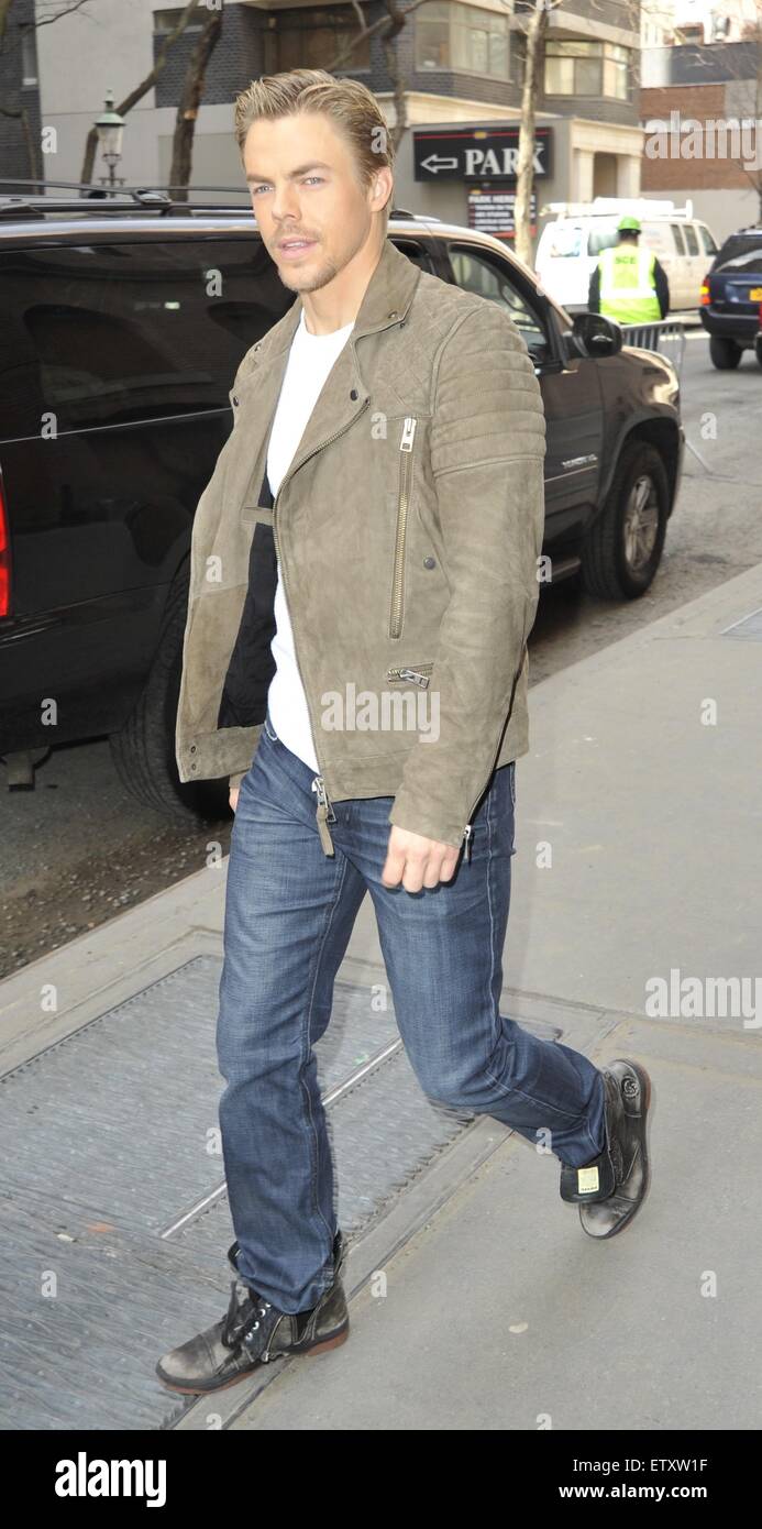 Guest leaving the View in New York Featuring: Derek Hough Where ...