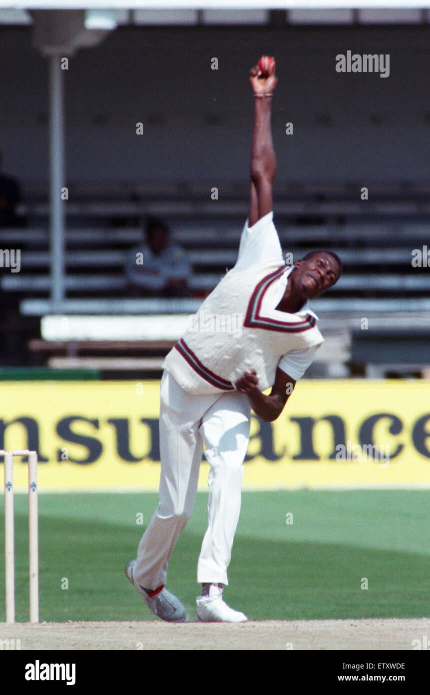 The Wisden Trophy - 1st Test, England V West Indies. West Indian bowler ...