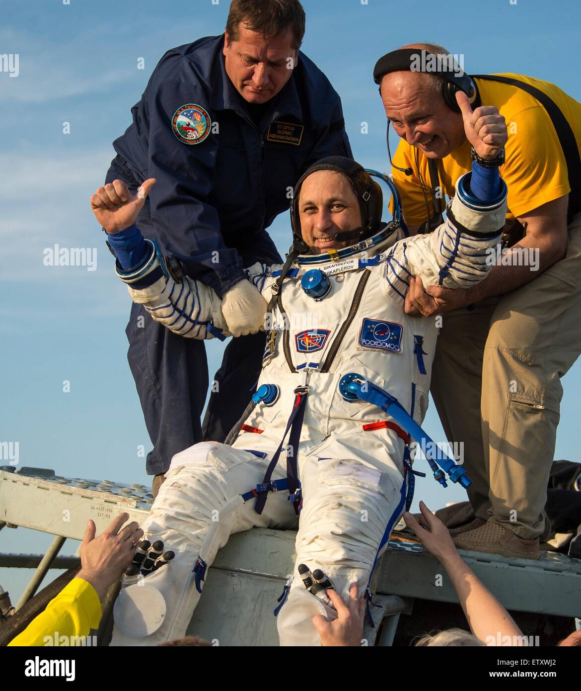 International Space Station Expedition 43 crew member cosmonaut Anton ...