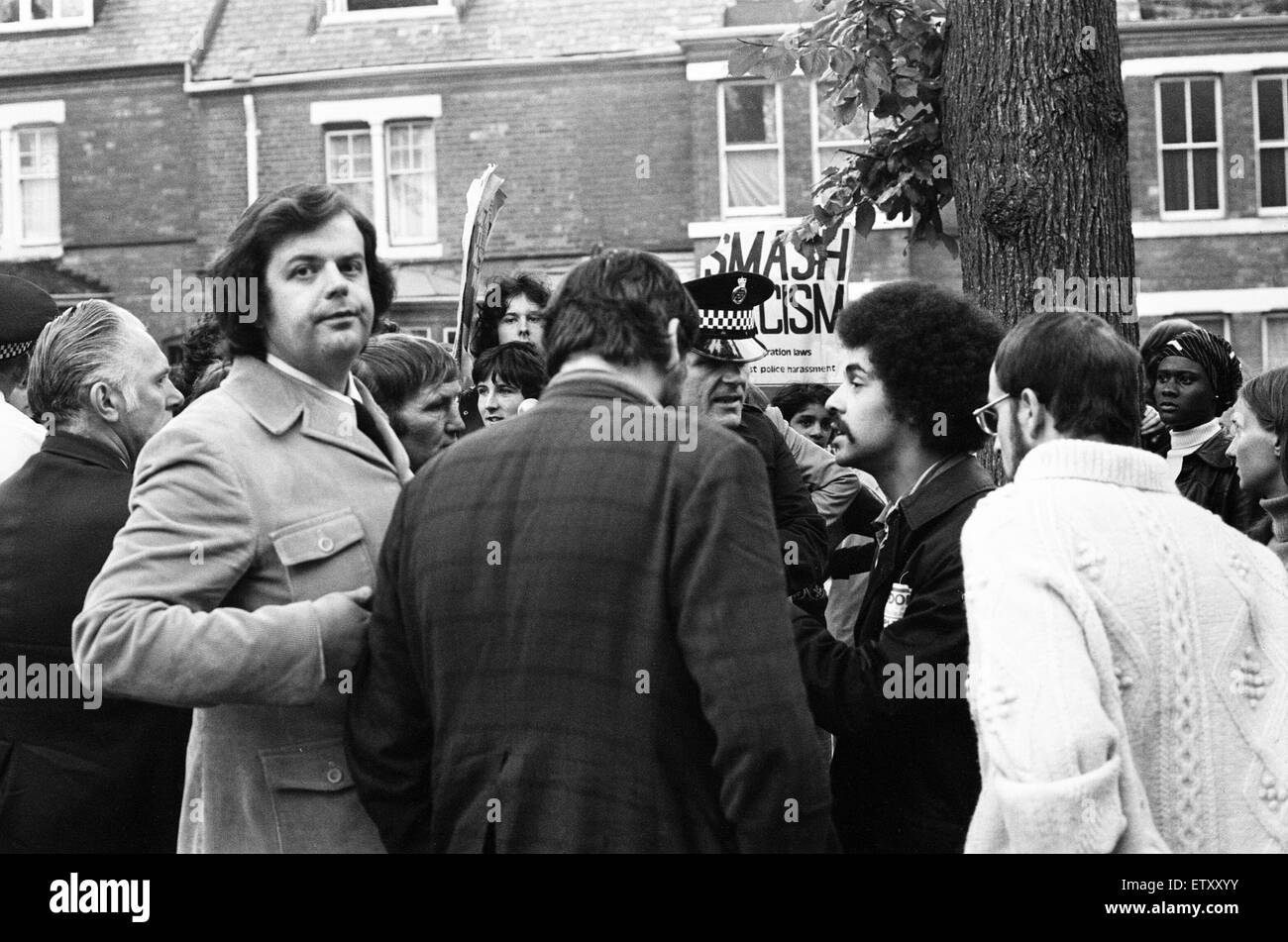 National Front meeting, City Road School, Winston Green, Birmingham ...