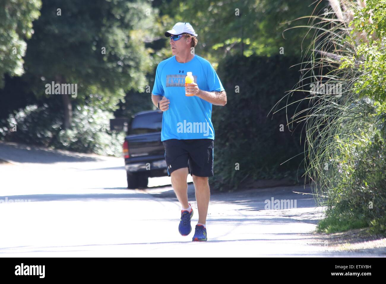 Will Ferrell jogging in Hollywood hills Featuring: Will Ferrell Where ...