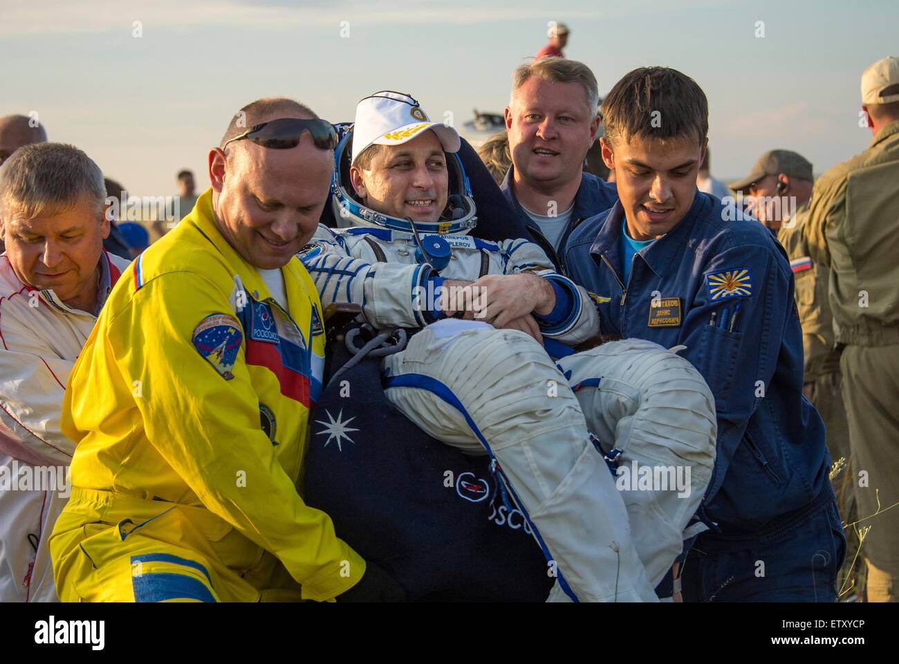International Space Station Expedition 43 crew member cosmonaut Anton ...