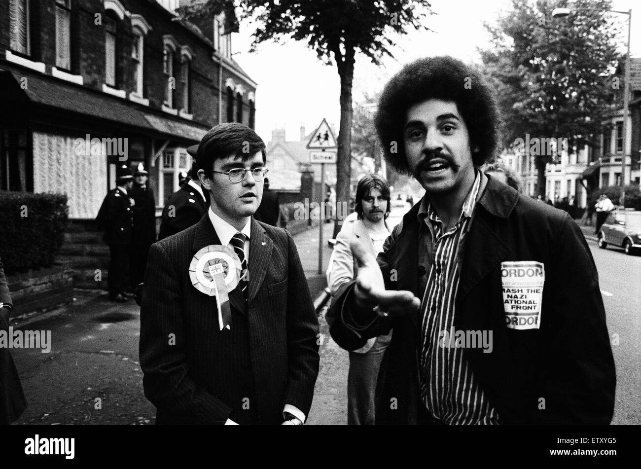 National Front meeting, City Road School, Winston Green, Birmingham ...