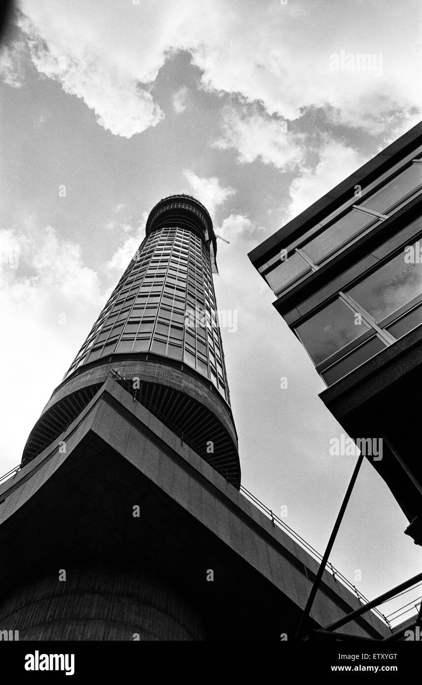 Construction of the GPO Tower, London. 15th July 1964 Stock Photo - Alamy