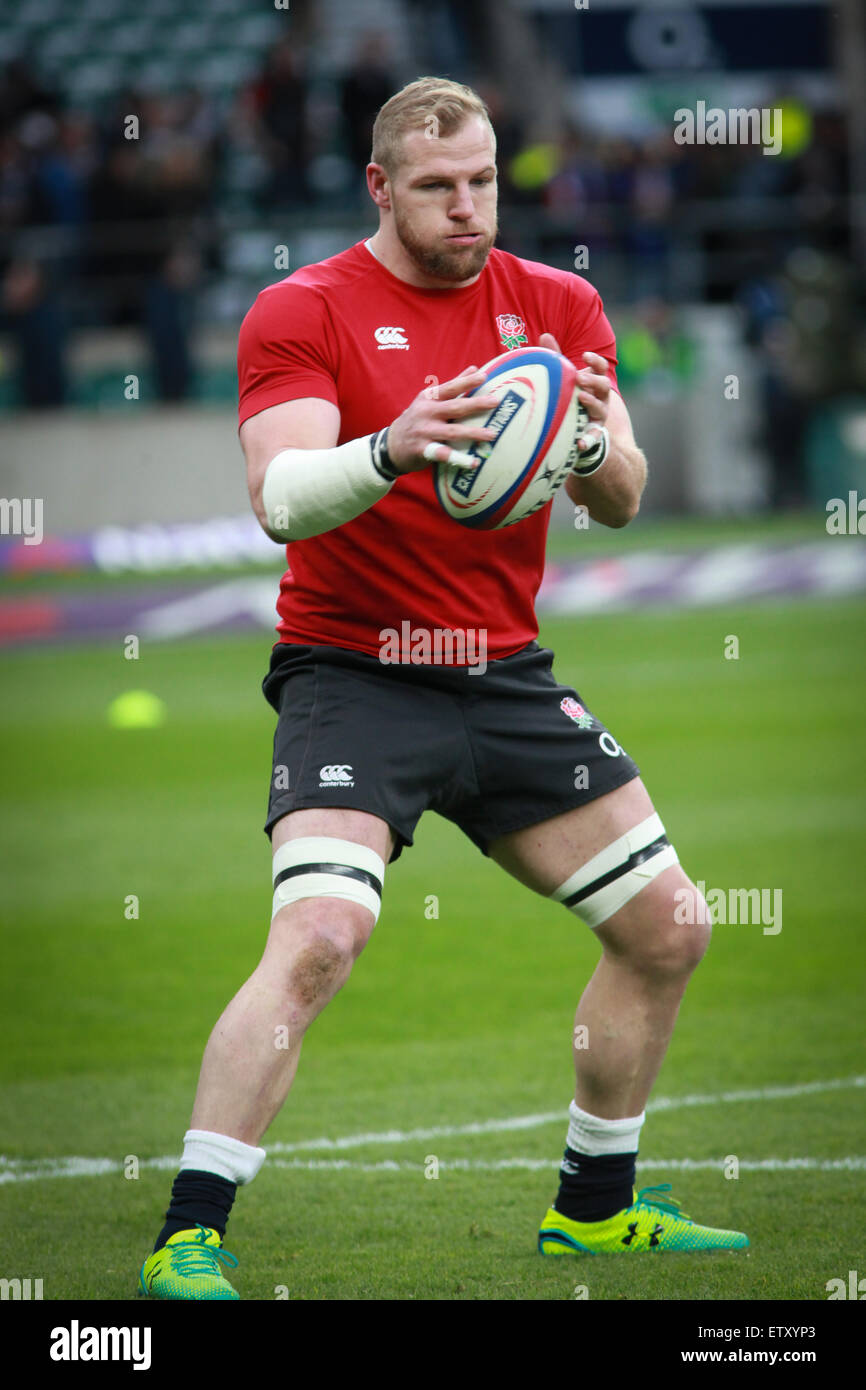 RBS 6 Nations England v France at Twickenham Stadium Featuring: James ...