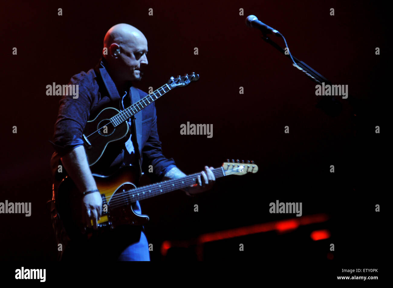 Rock band Train performing live on stage at the Barclaycard Arena in ...