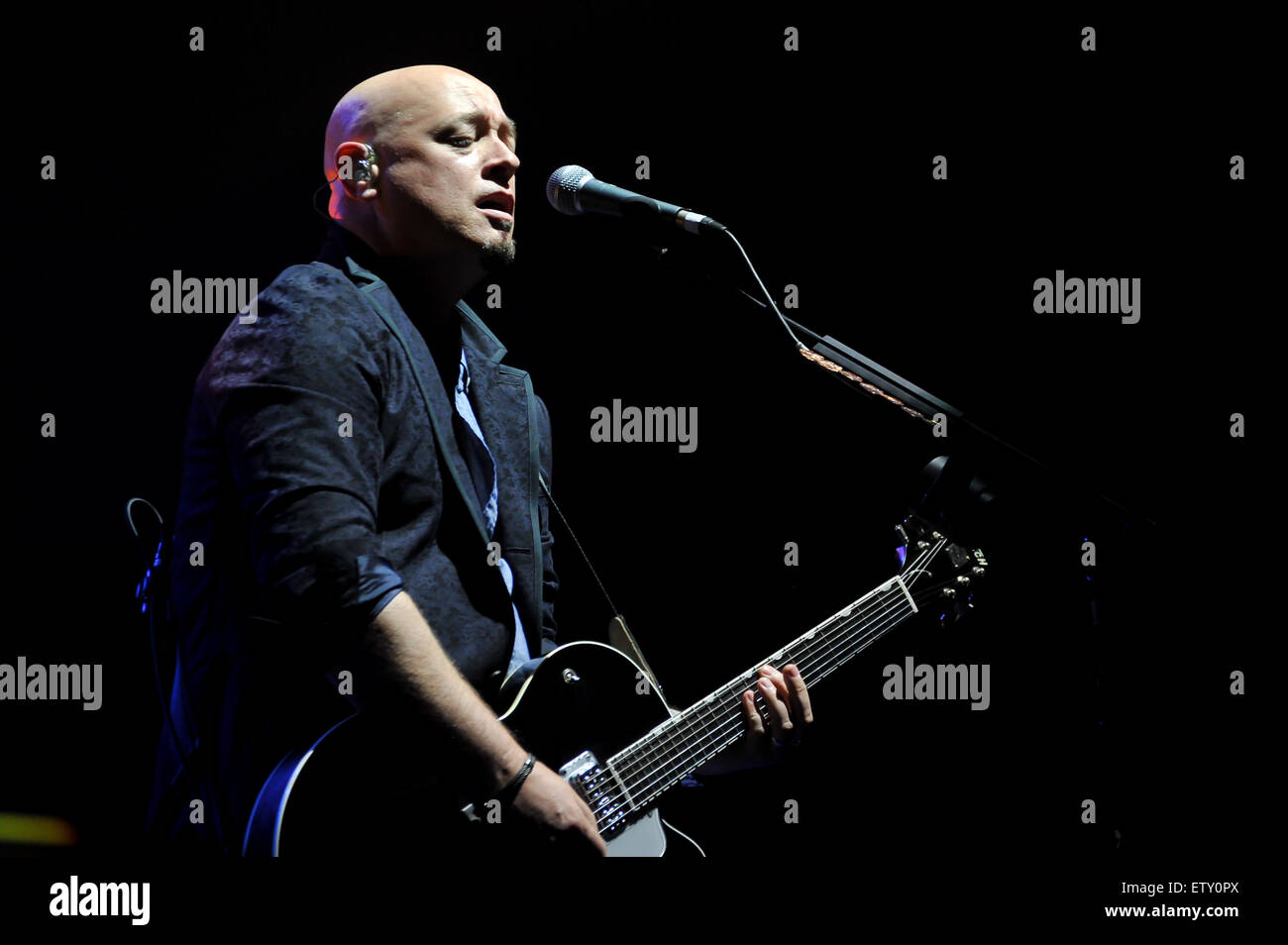Rock band Train performing live on stage at the Barclaycard Arena in ...