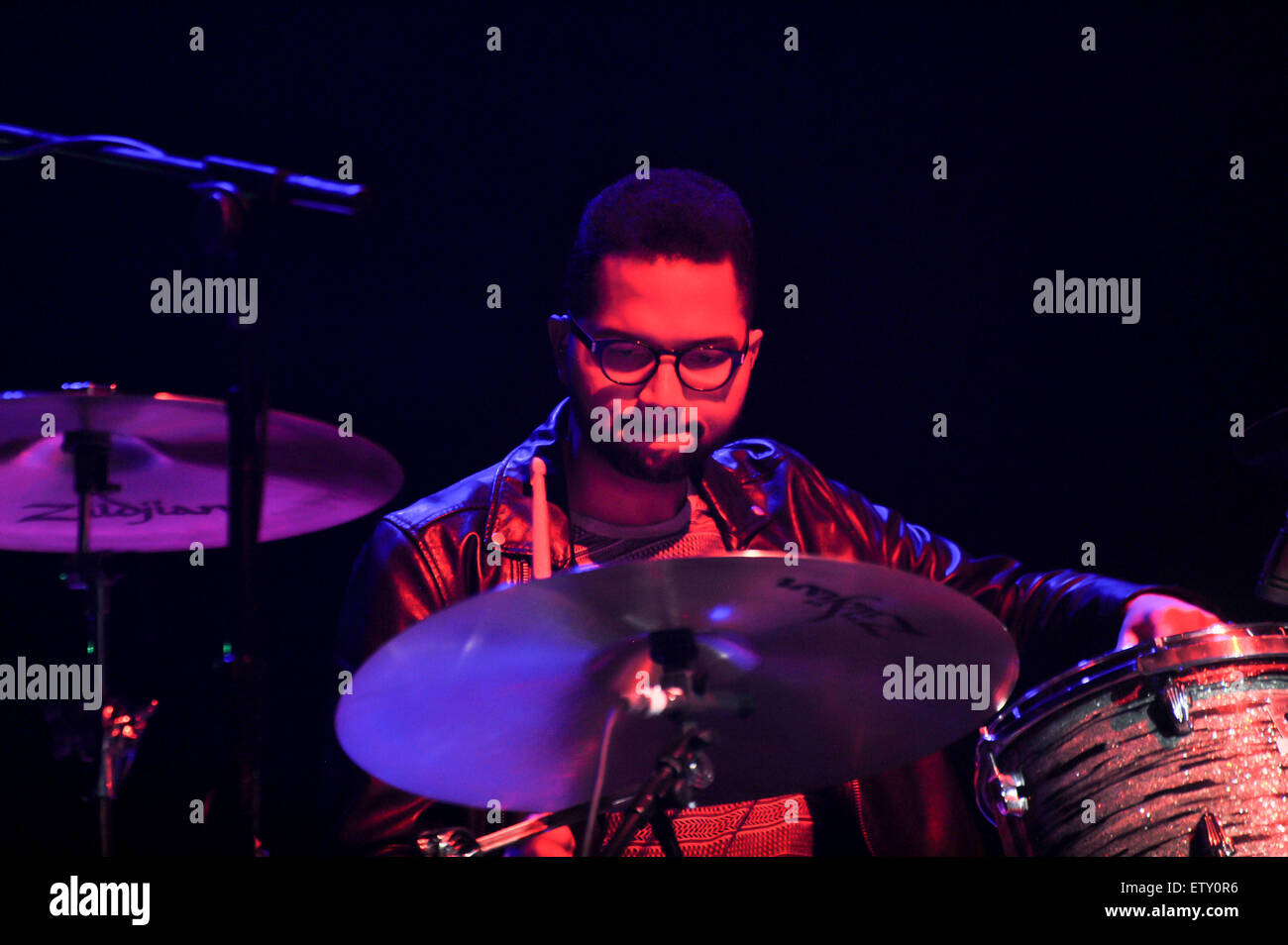 Rock band Train performing live on stage at the Barclaycard Arena in ...