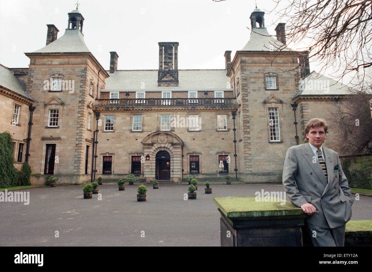 The manager of Crathorne Hall Hotel, Mr Julian Ayres pictured outside ...
