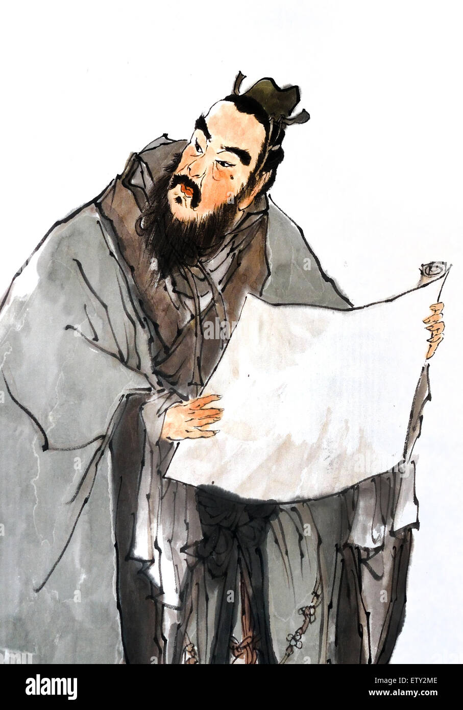 Chinese philosopher painting hi-res stock photography and images - Alamy