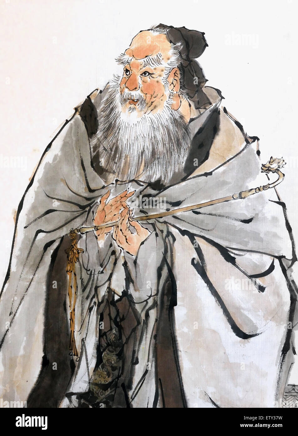 Confucius portrait painting hi-res stock photography and images - Alamy