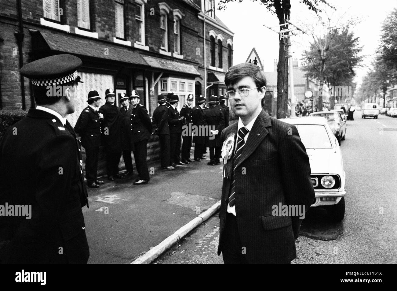 National Front meeting, City Road School, Winston Green, Birmingham ...