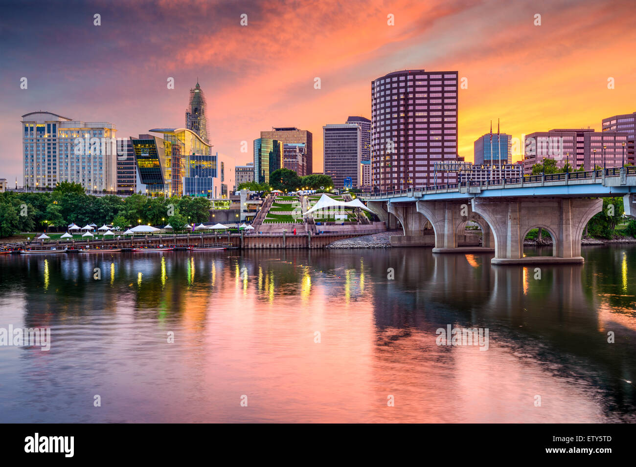 Hartford, Connecticut, USA downtown skyline Stock Photo - Alamy
