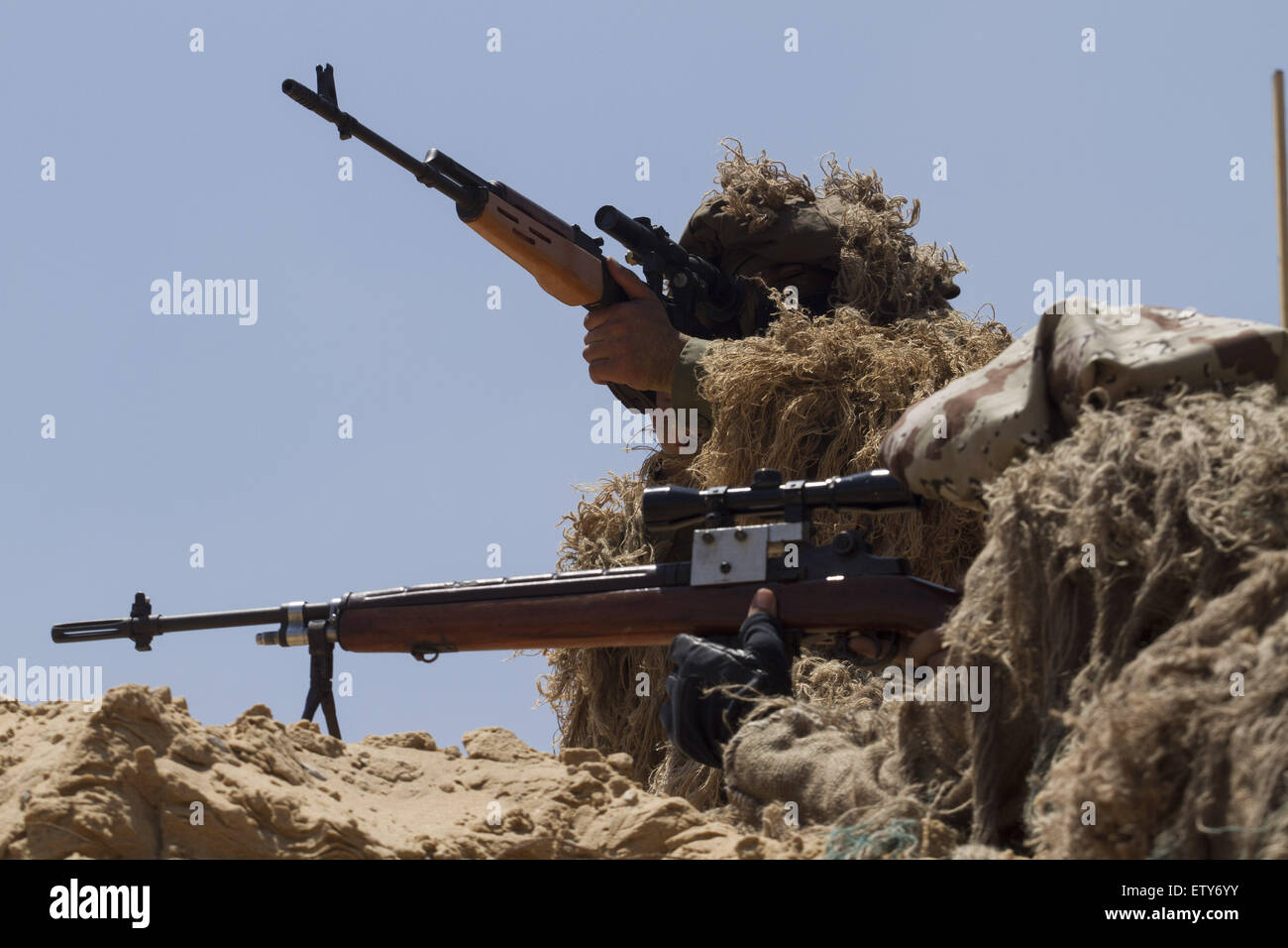June 16, 2015 - Beit Hanoun, The Gaza Strip, Palestine - Snipers from ...