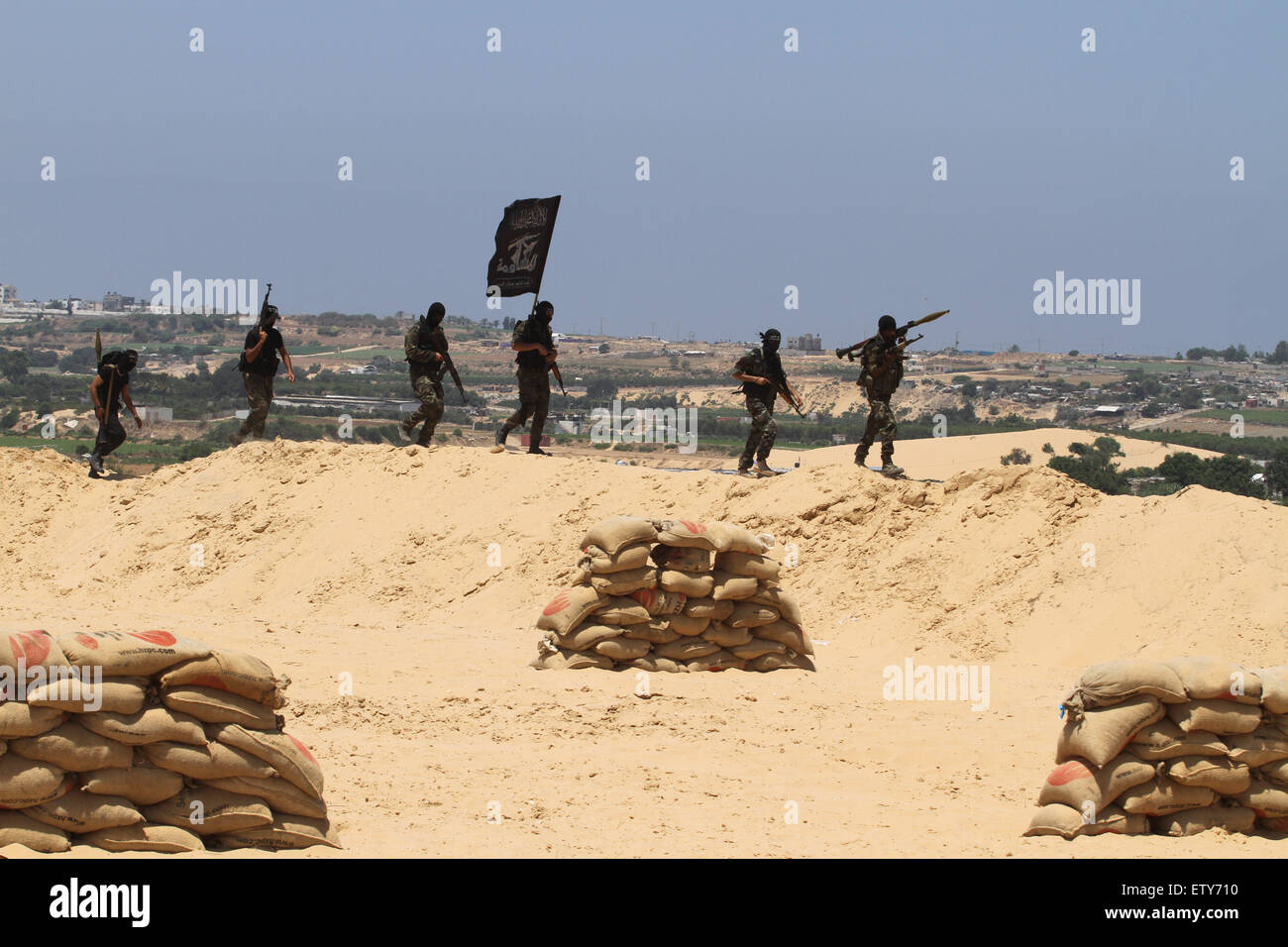 June 16, 2015 - Beit Hanoun, The Gaza Strip, Palestine - Militants from ...