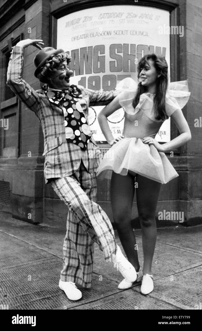 Guider Yvonne Flockard, with actor Duncan MacLean, rehearsing for the ...