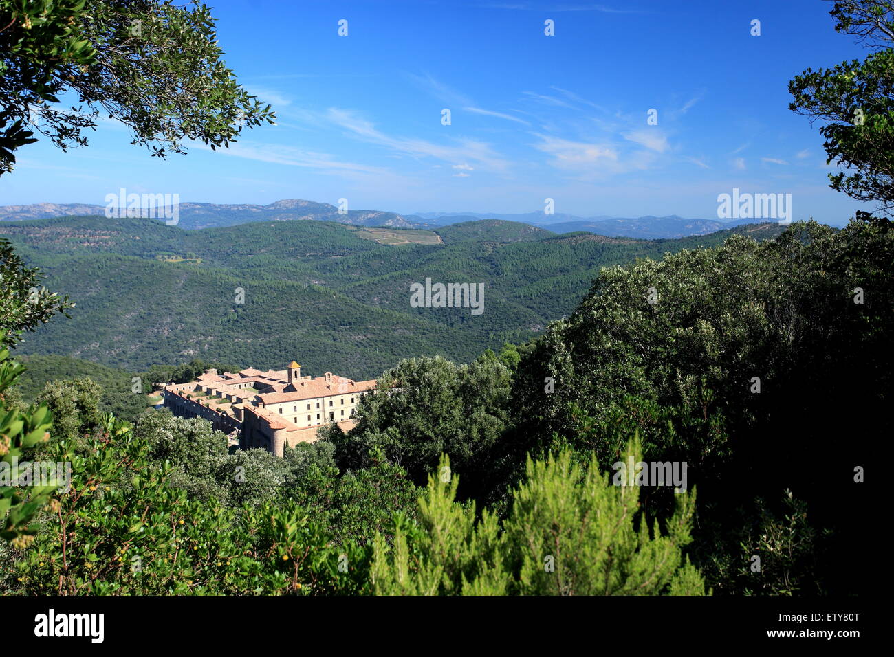 The Monastere de la Verne from the 12th century is located in the ...