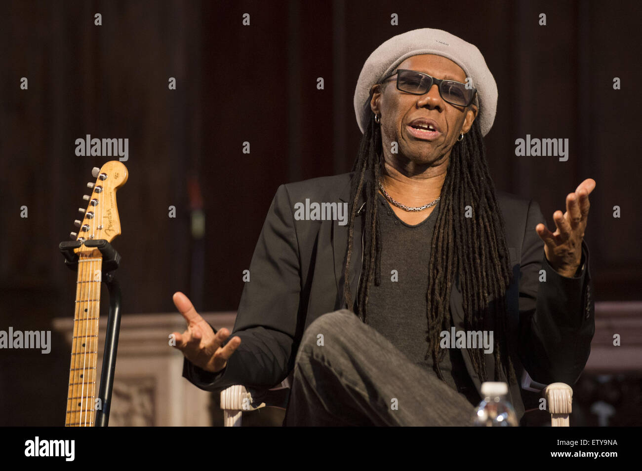 Guitarist Nile Rodgers attends a talk for Advertising Week Europe ...