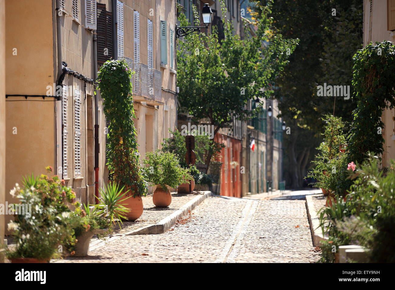 Village of Collobrieres in the Massif des Maures mountain Stock Photo ...