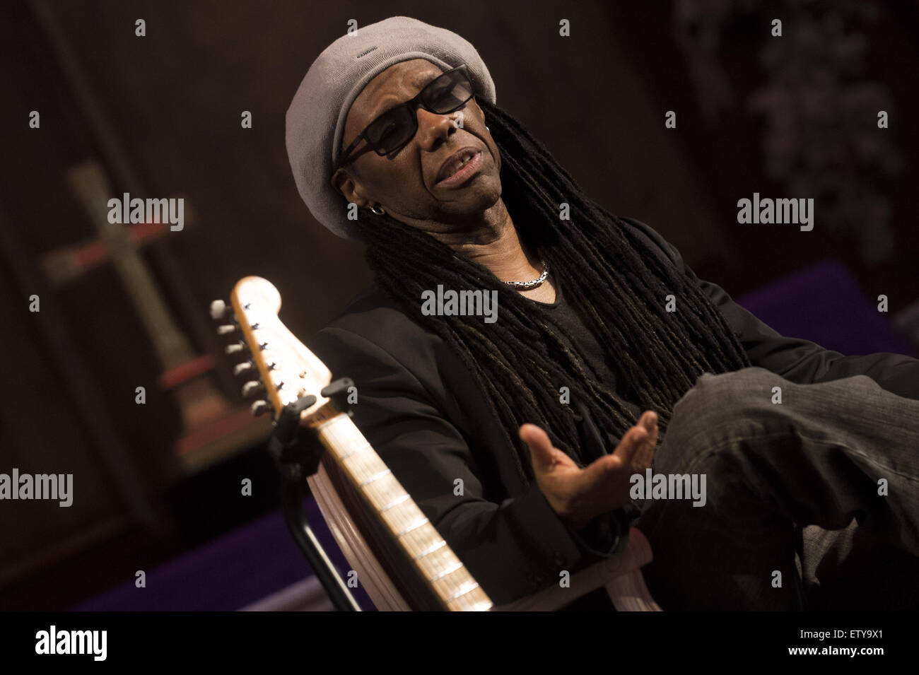 Guitarist Nile Rodgers attends a talk for Advertising Week Europe ...