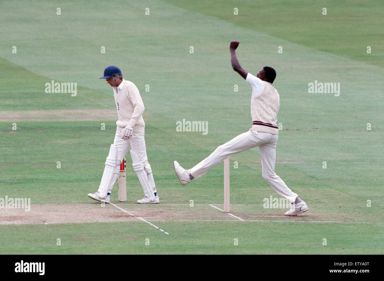 The Wisden Trophy - 2nd Test, England V West Indies. West Indian bowler ...