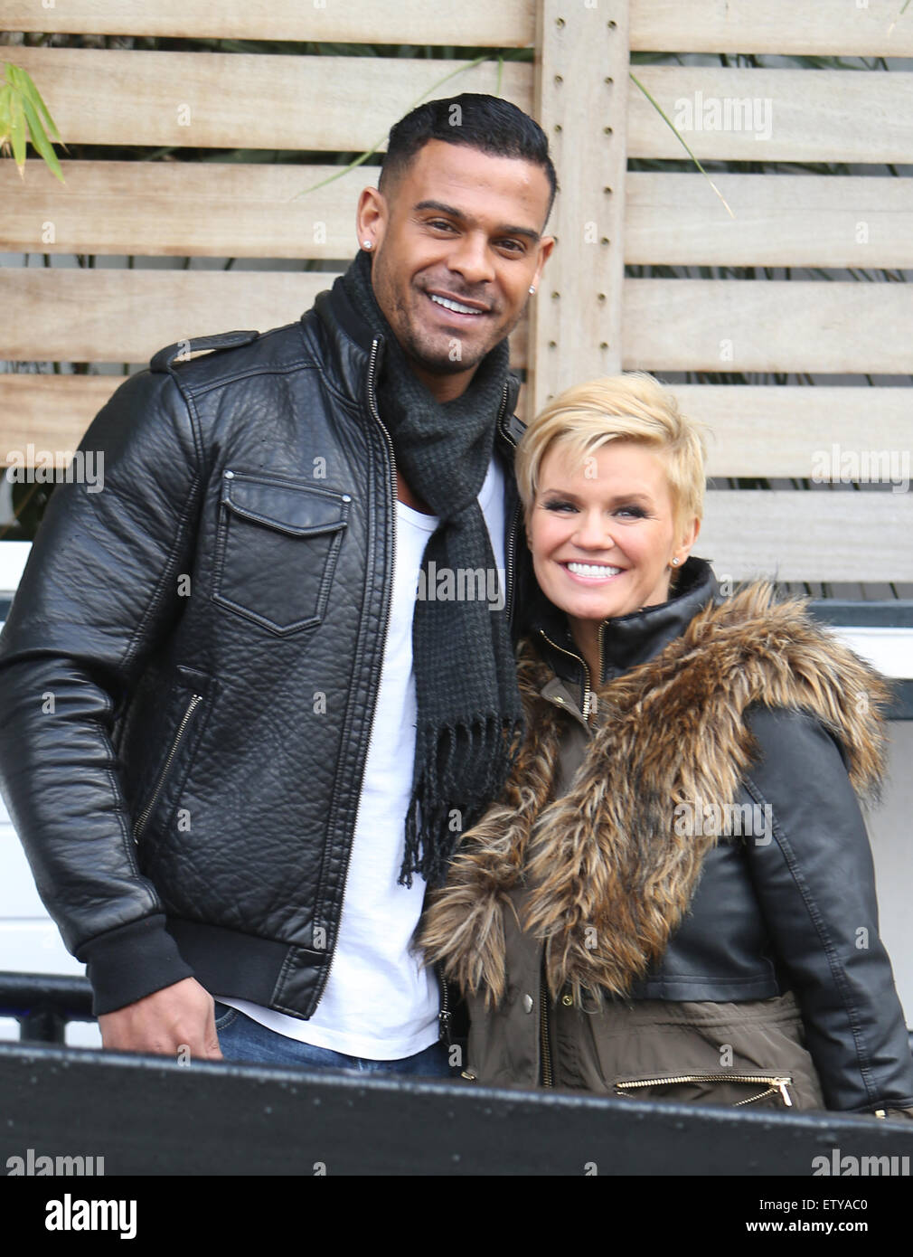 Kerry Katona and George Kay outside the ITV Studios Featuring: Kerry ...