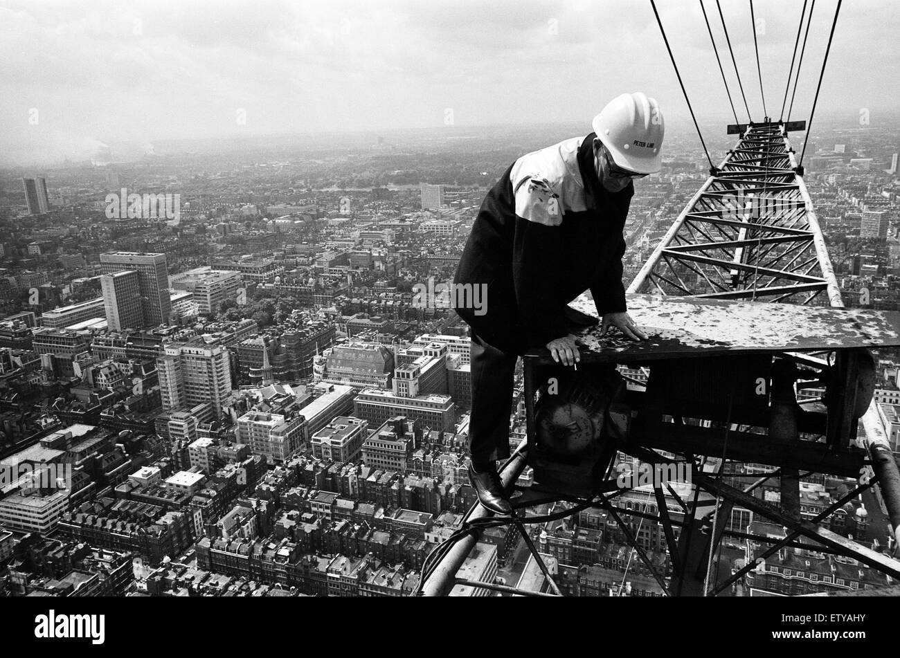 Construction of the GPO Tower, London. 15th July 1964 Stock Photo - Alamy