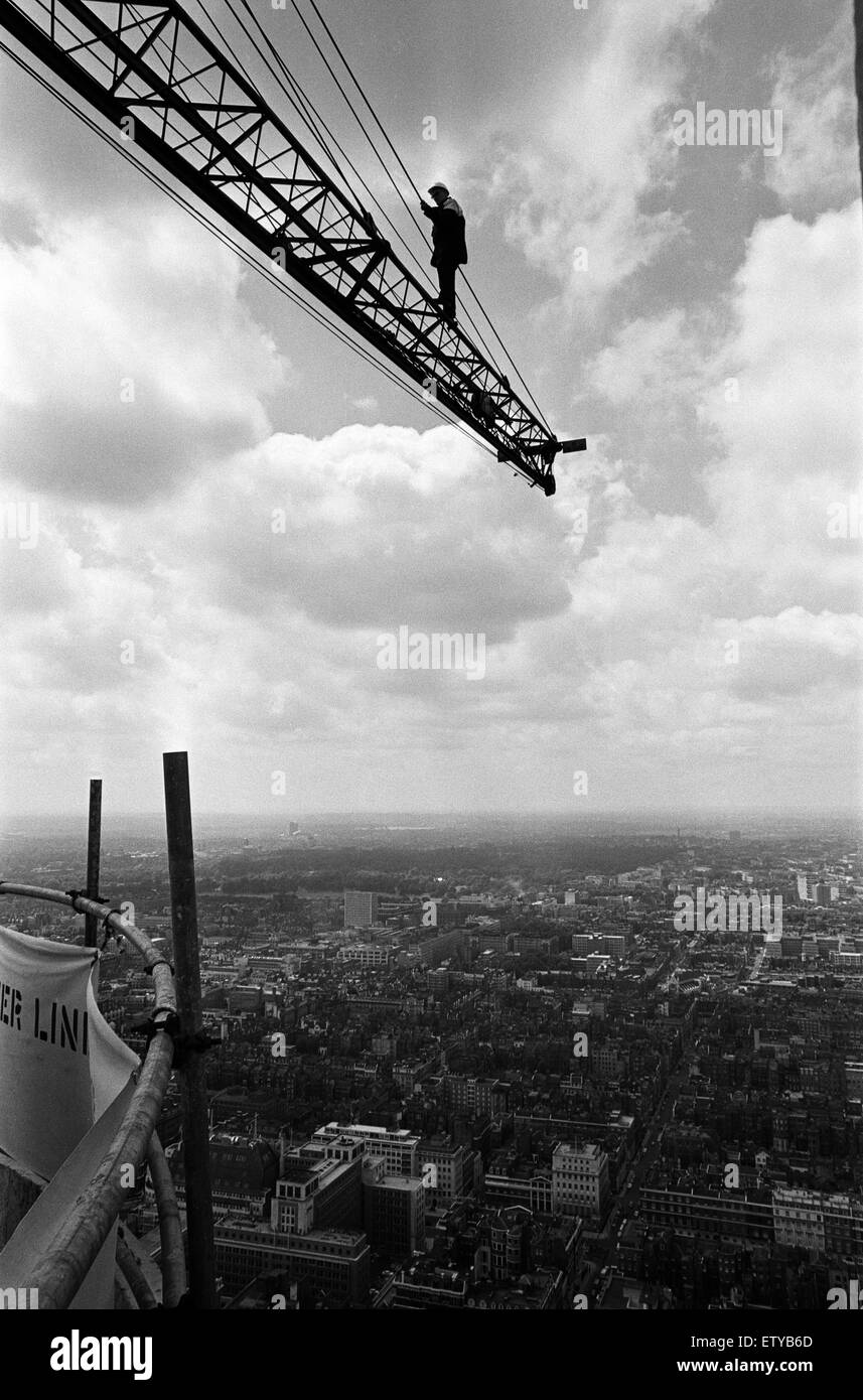 Construction of the GPO Tower, London. 15th July 1964 Stock Photo - Alamy