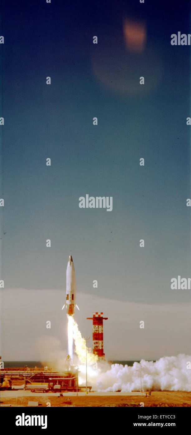Atlas 13A, Launch Details Atlas 13 A Launch; Test 222 Stock Photo - Alamy