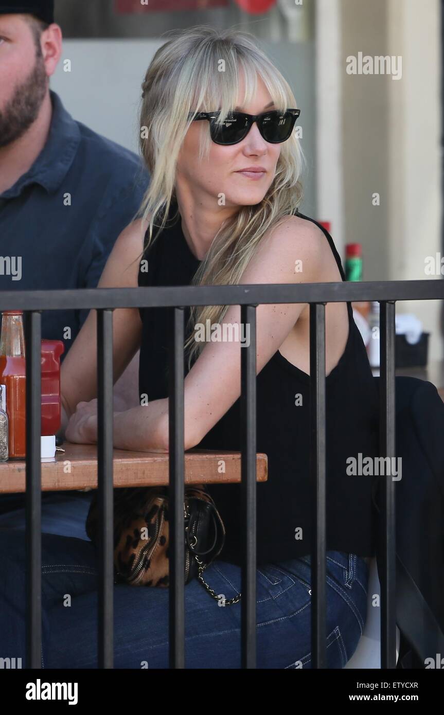 Kimberly Stewart filming scenes for her reality show. After filming ...