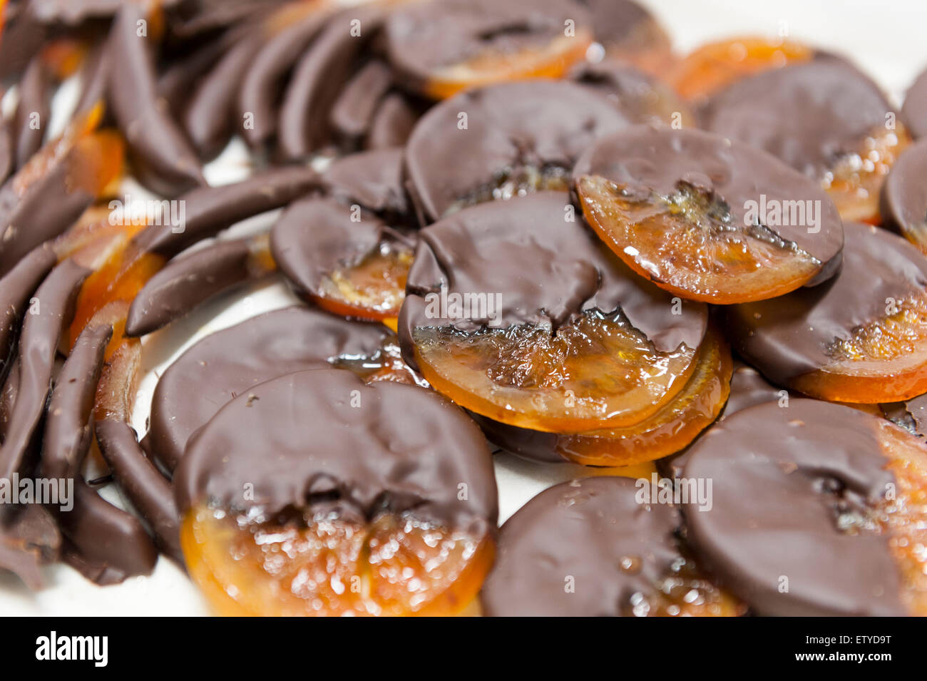 Orange dark chocolate hi-res stock photography and images - Alamy