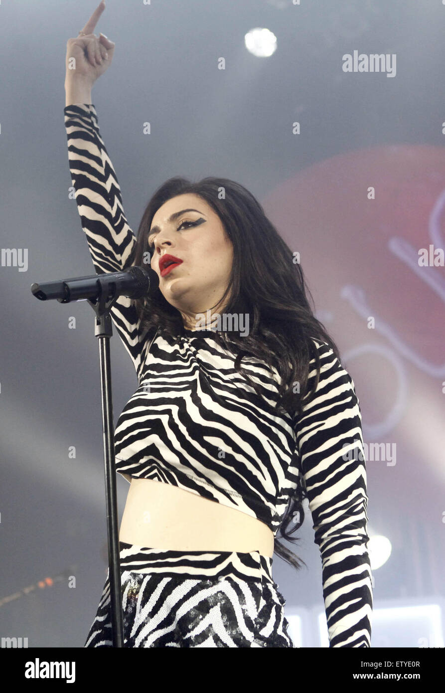 Charli XCX performing live on stage at O2 Shepherd's Bush Empire ...