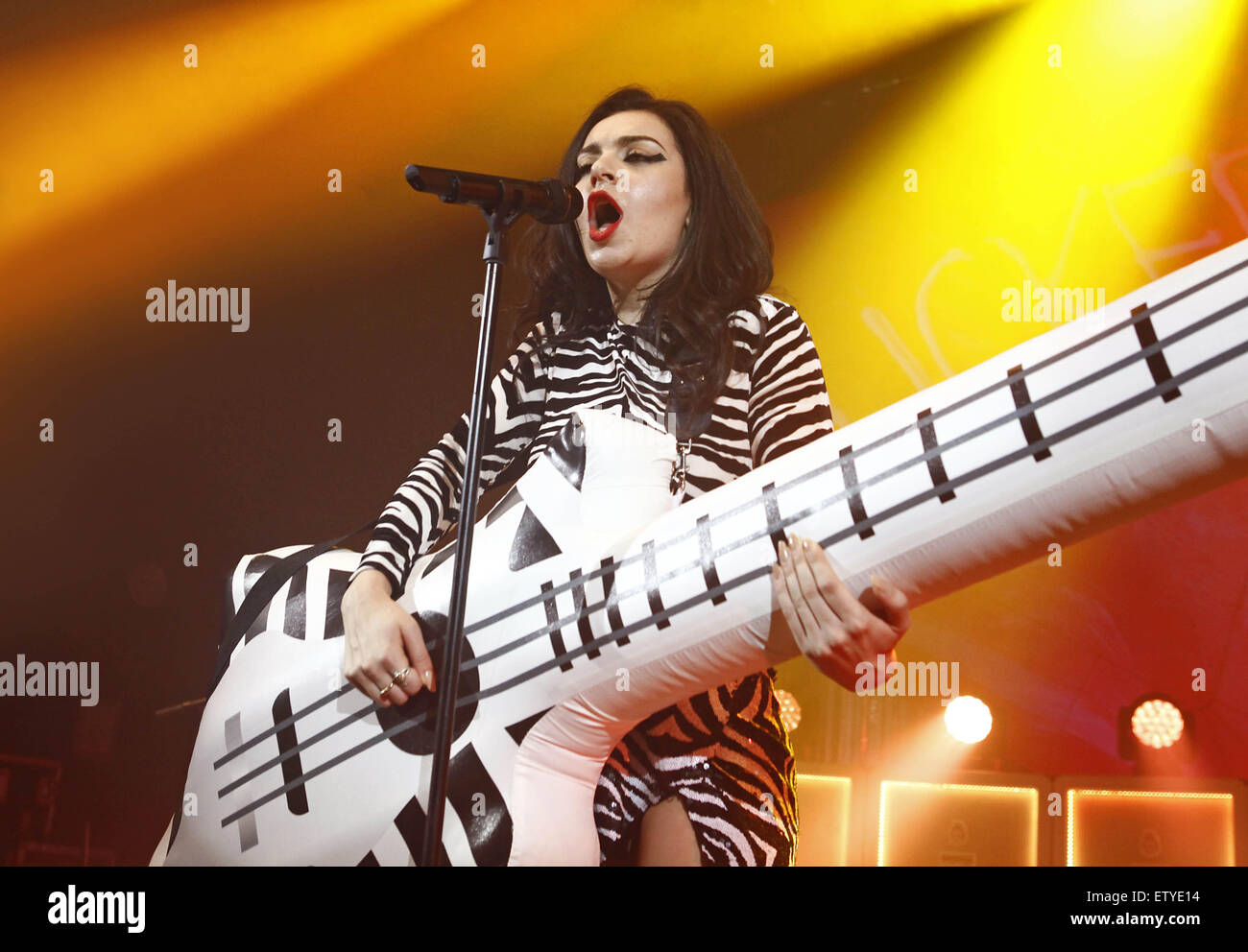 Charli XCX performing live on stage at O2 Shepherd's Bush Empire ...