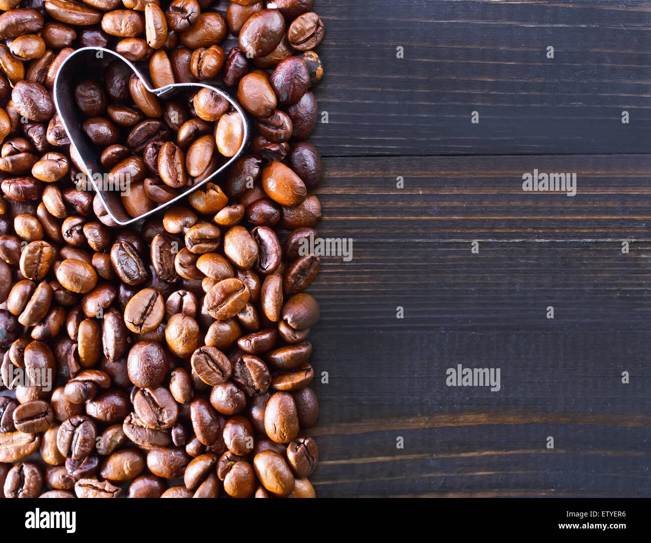 coffee background, coffee beans on a table Stock Photo - Alamy