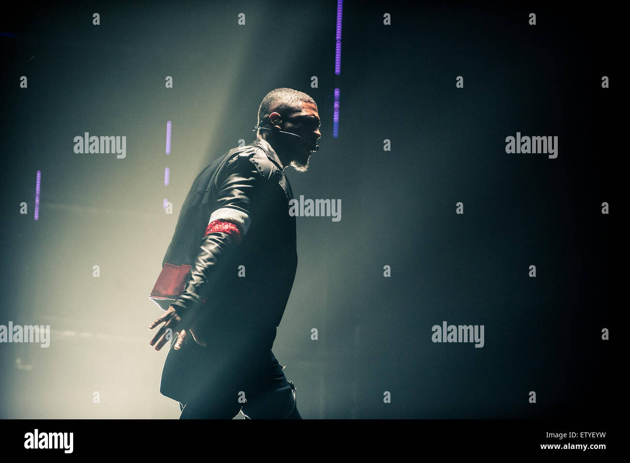 Usher performing live on stage his 'The UR Experience' tour at The O2 ...