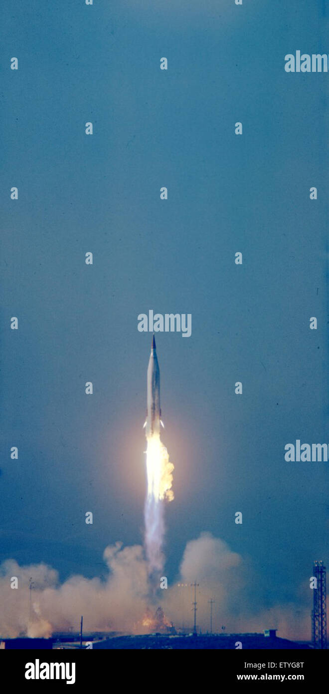The Atlas 243D rocket launch on June 18, 1964, showcasing a key moment ...