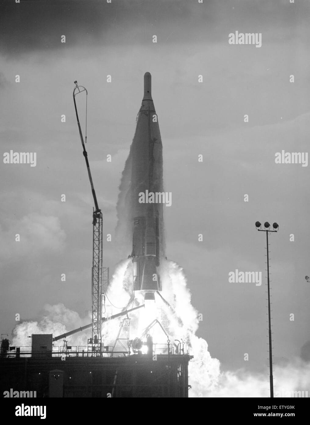 Nasa launch pad from space Black and White Stock Photos & Images - Alamy