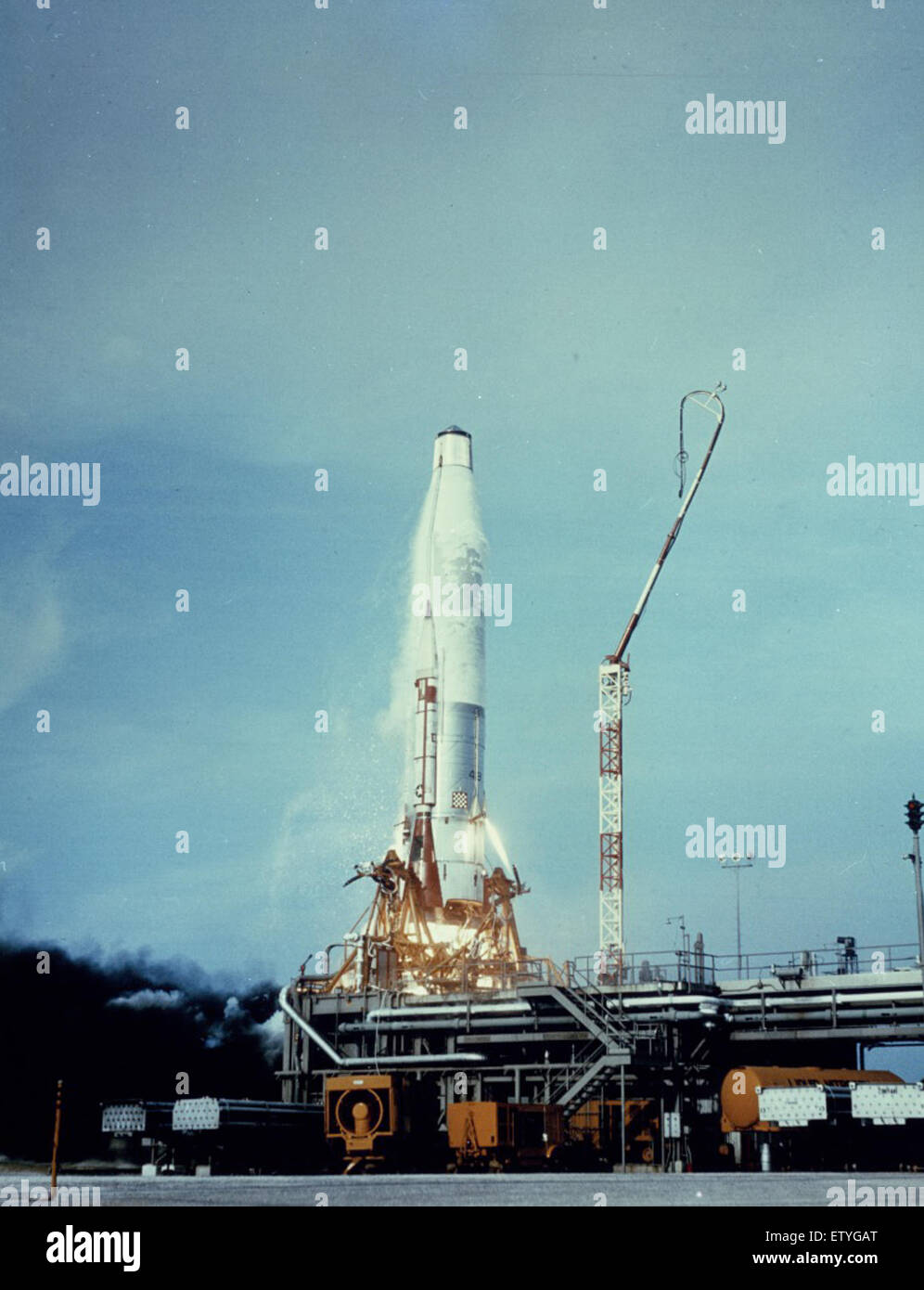 The Atlas 4B rocket launch took place at Cape Canaveral, marking a ...