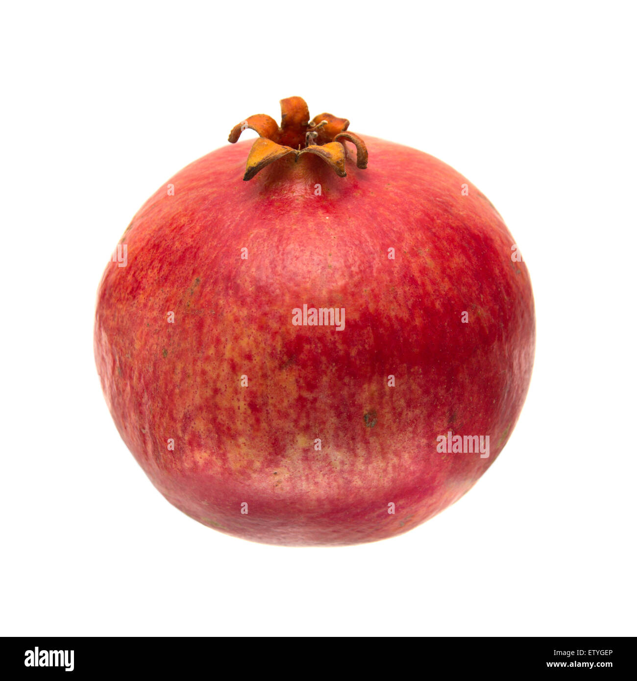 whole pomegranate isolated on white background Stock Photo - Alamy