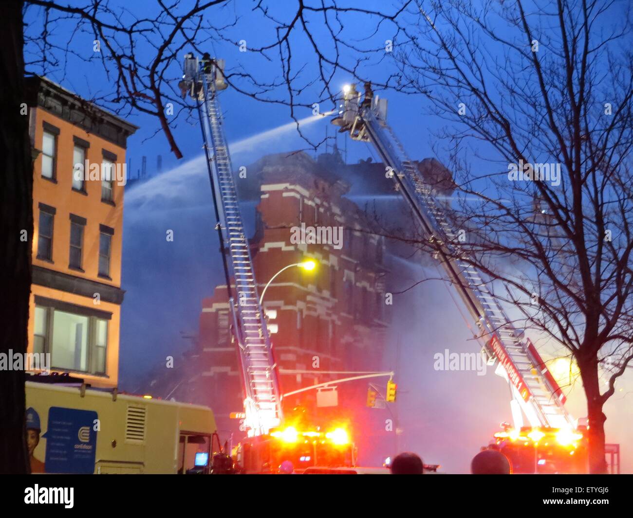 Building collapse on 2nd Ave in New York Where: New York City, New York ...