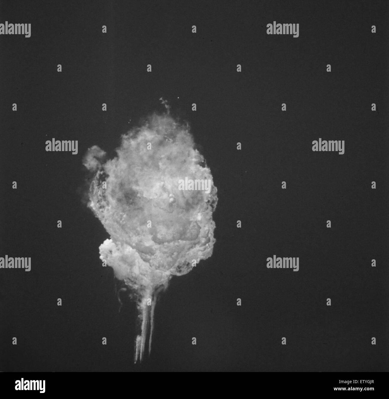 Atlas 6B, Explosion Details Atlas 6B Pad 13; Test 1512 Stock Photo - Alamy