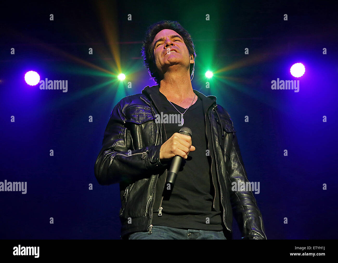 Train performing live on stage at Manchester Arena Featuring: Train ...