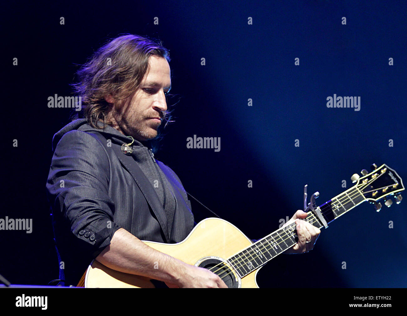 Train performing live on stage at Manchester Arena Featuring: Train ...