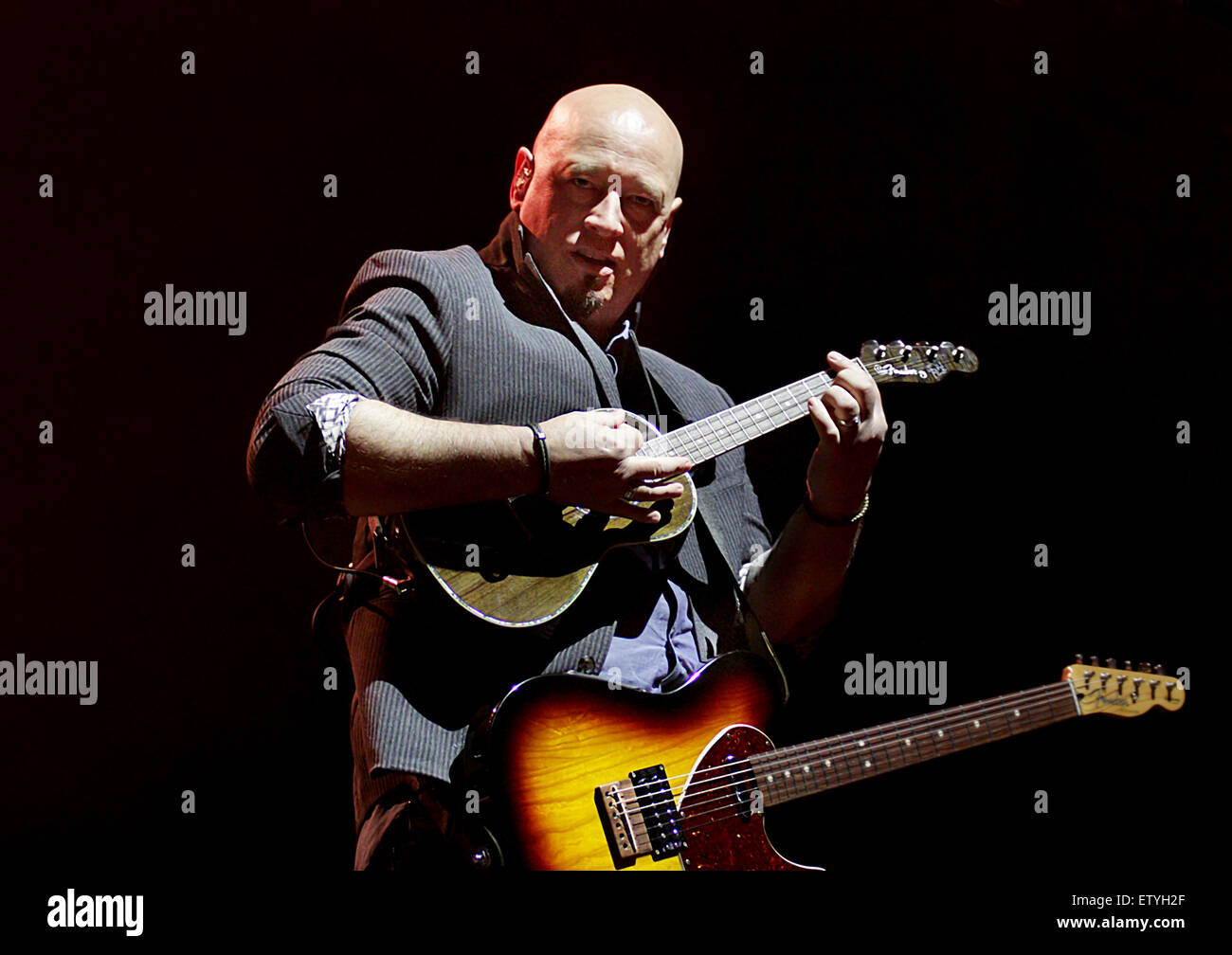 Train performing live on stage at Manchester Arena Featuring: Train ...