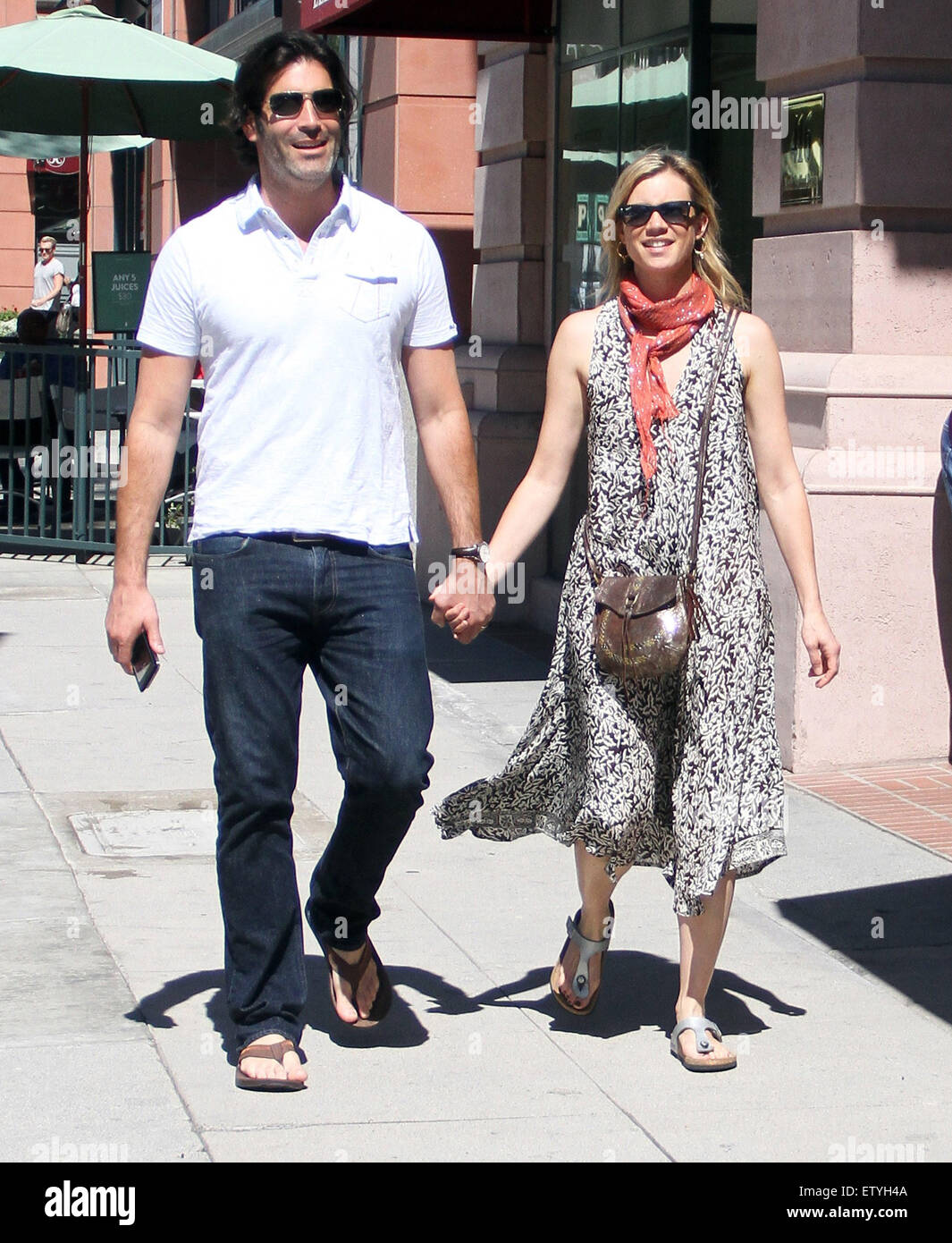 Amy Smart goes shopping in Beverly Hills holding hands with her husband ...