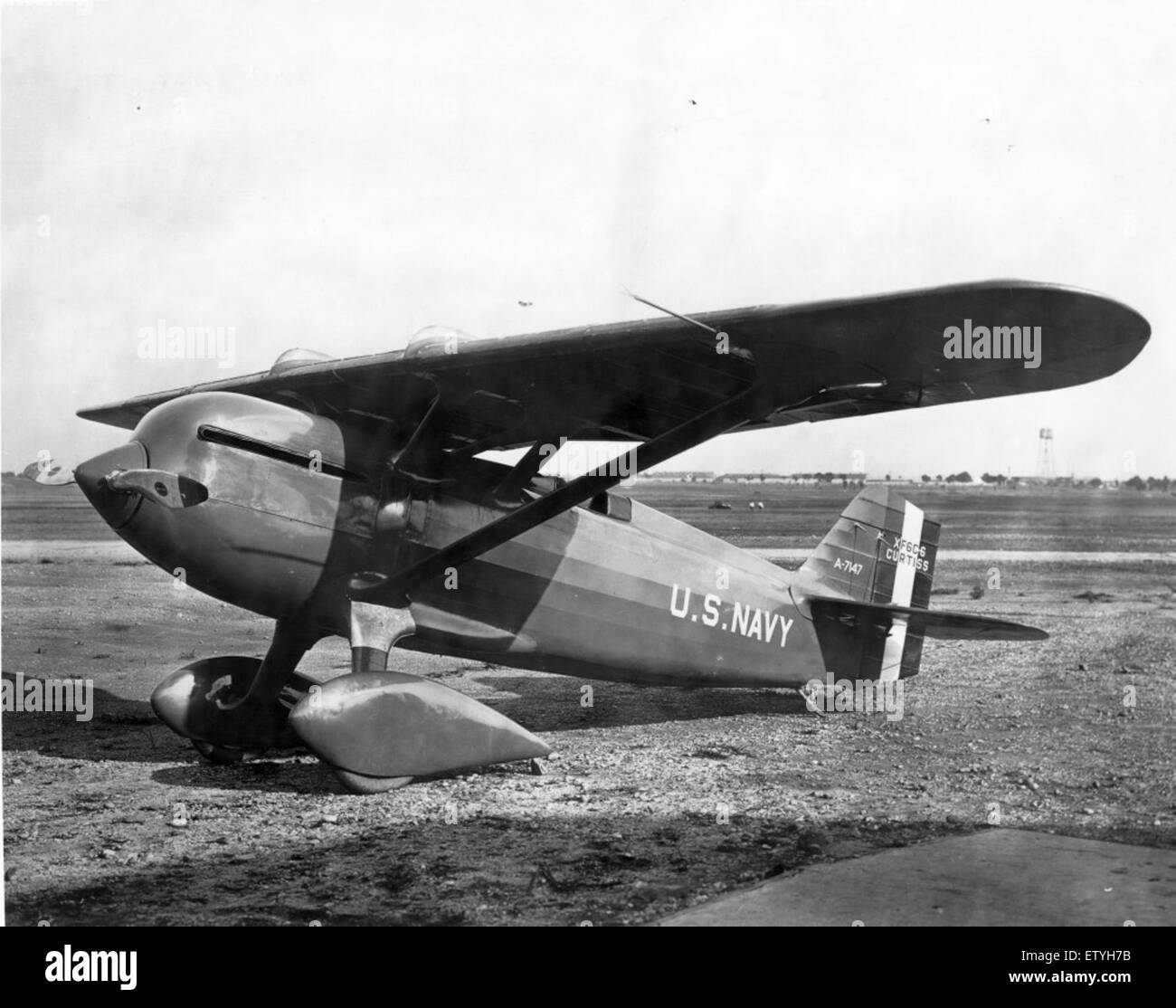 The Curtiss F6C-6 Racer, as captured in this negative image, was a ...